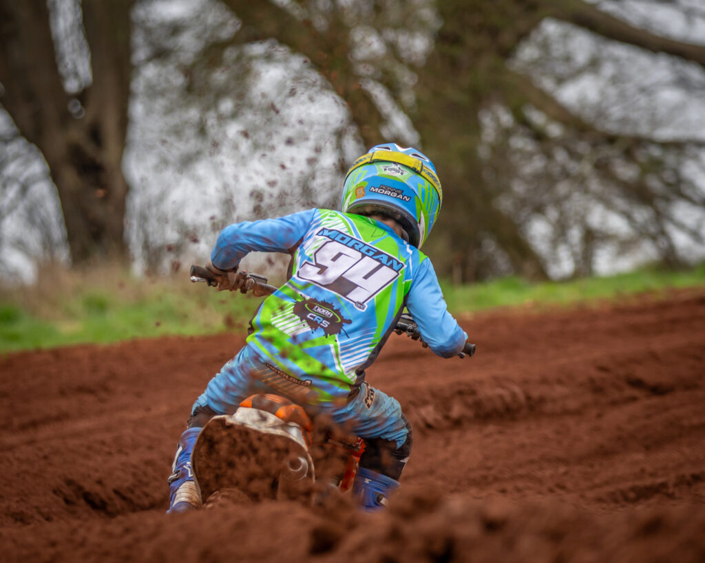 Ronnie Morgan Celebrates First Small Wheel 85cc Triumph with Severn ...